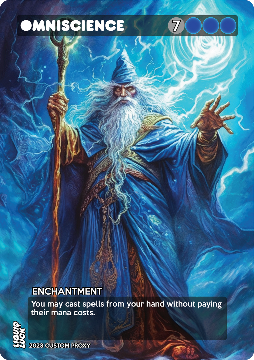Omniscience MTG Proxy – Liquid Luck