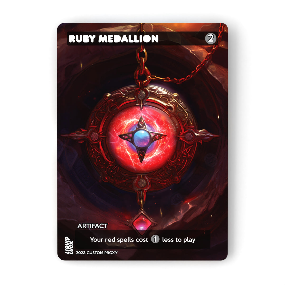 Ruby Medallion – Liquid Luck