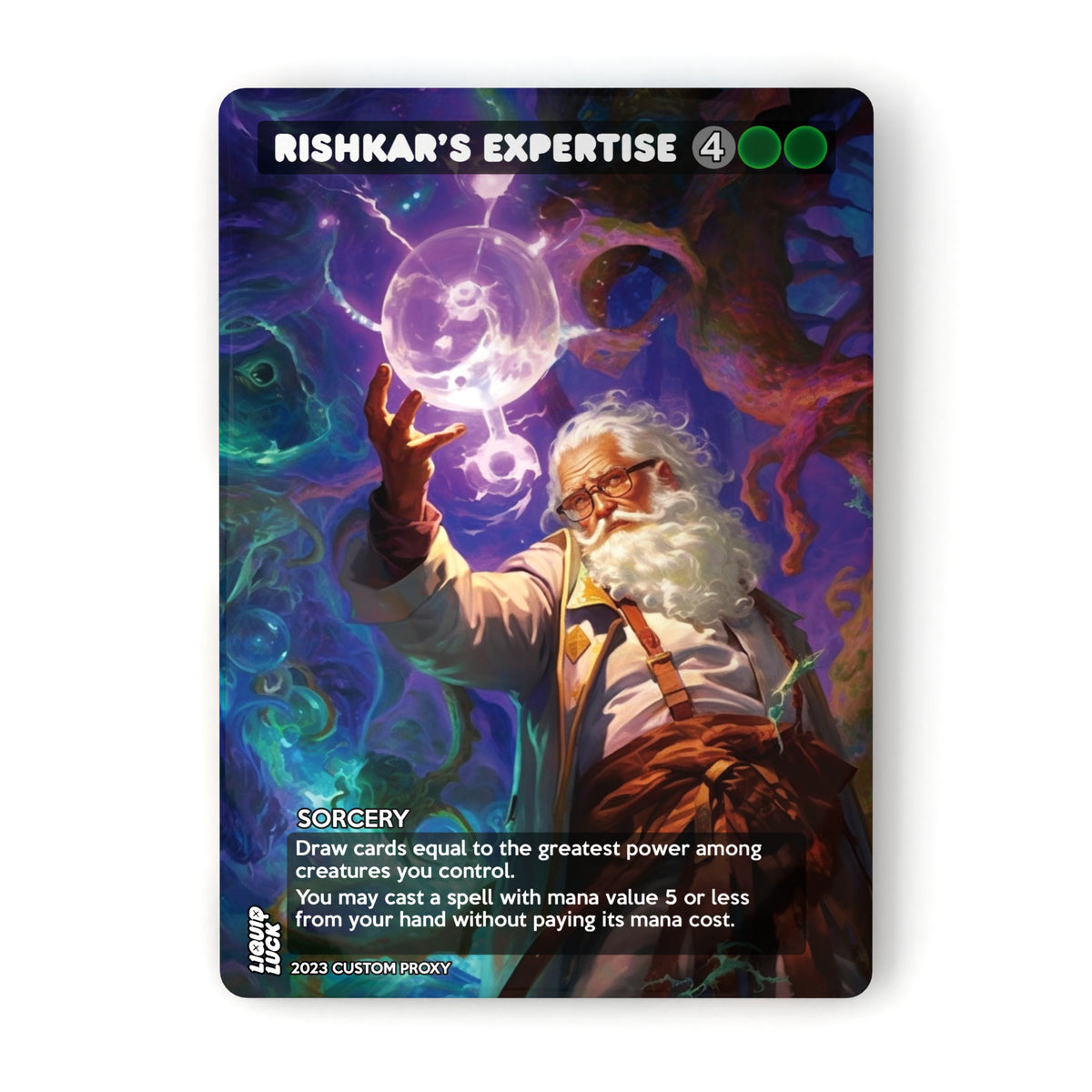 Rishkar's Expertise MTG Proxy – Liquid Luck