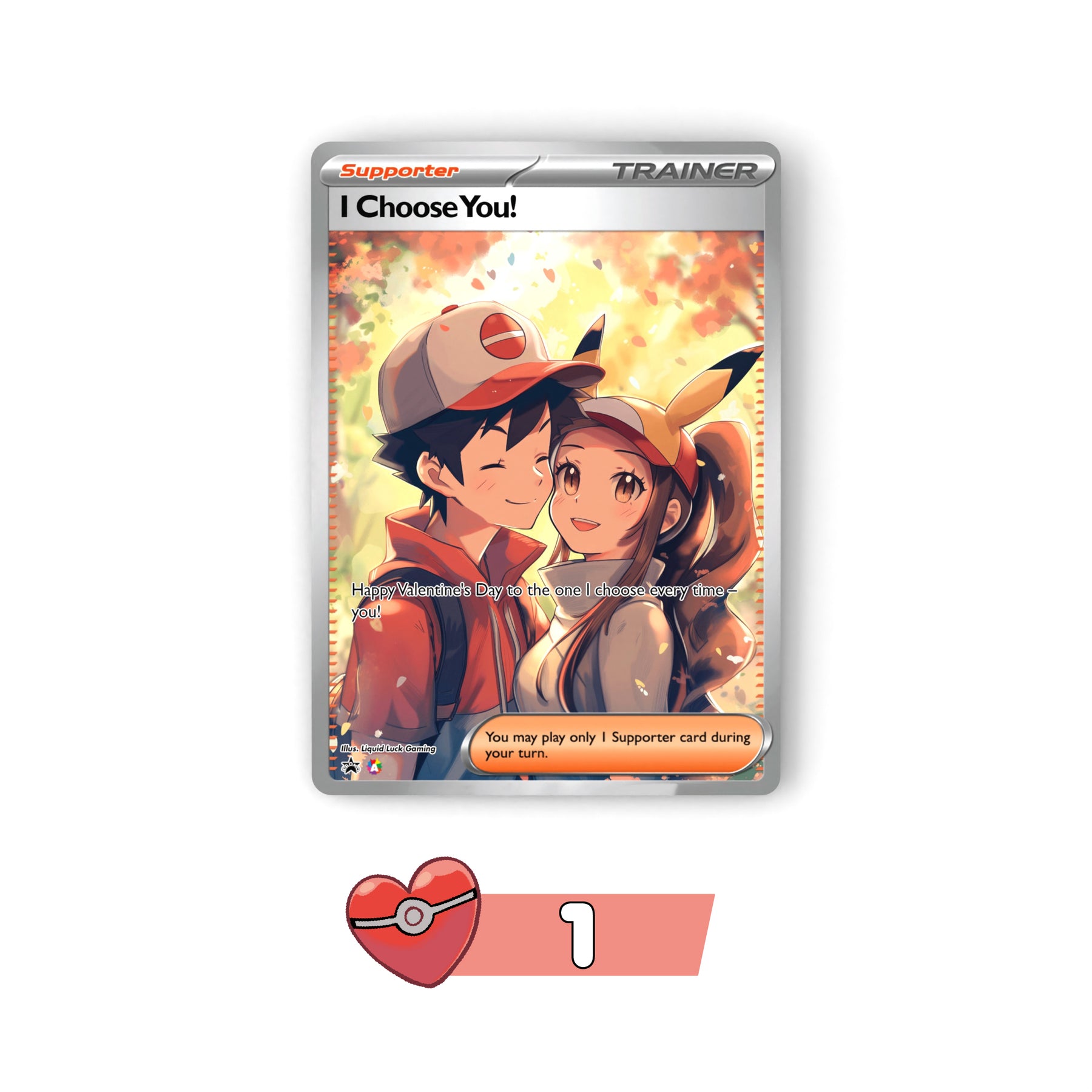 Custom Pokemon Valentines Card | Custom Fan-Art Pokemon Cards | Cute a ...