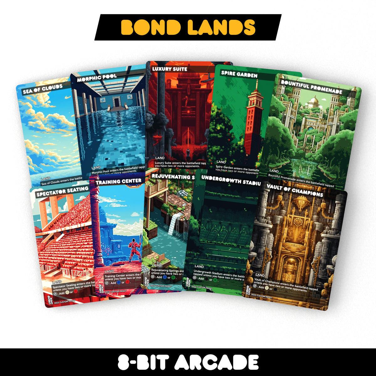 MTG Proxy Bond Land Set – 10 Card Ready-to-Play Collection – Premium C ...