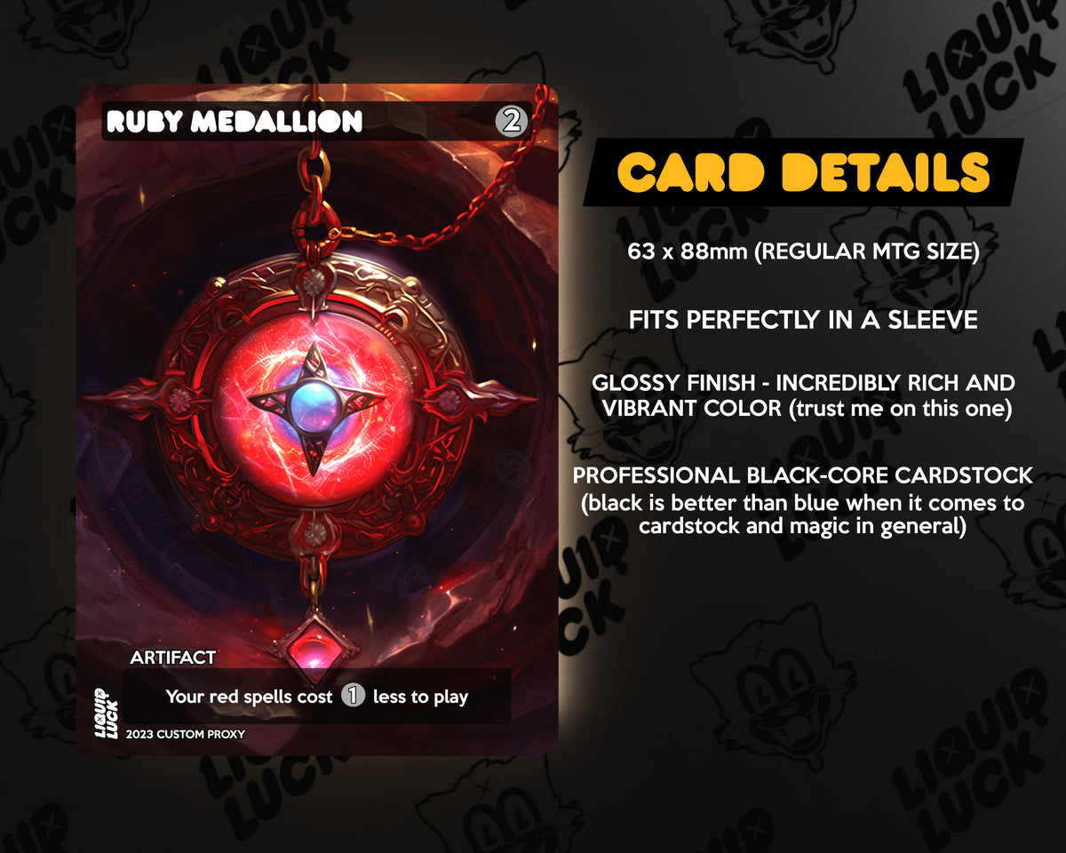 Ruby Medallion – Liquid Luck