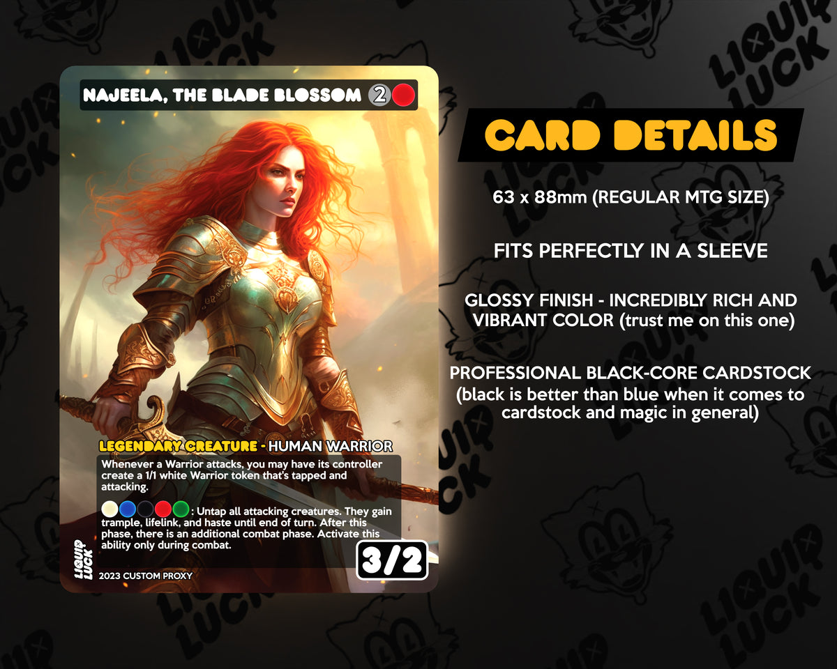 Najeela, The Blade Blossom – Liquid Luck