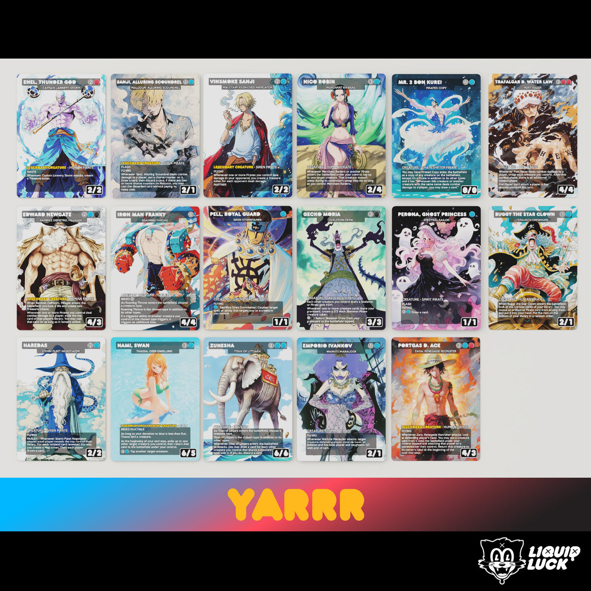 Pirate Tribal MTG Proxy Commander Deck - Admiral Brass Unsinkable ...