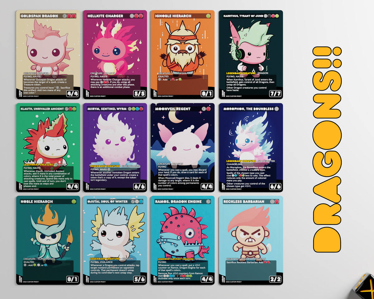 The Ur-Dragon MTG Proxy Deck - Complete Dragon Tribal Commander Proxy ...