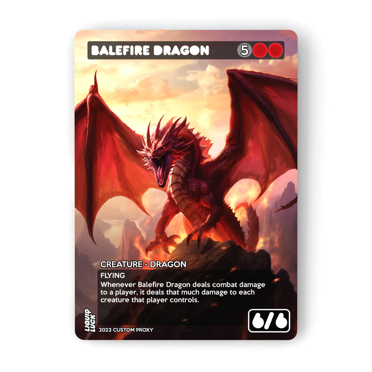Balefire Dragon MTG Proxy – Liquid Luck
