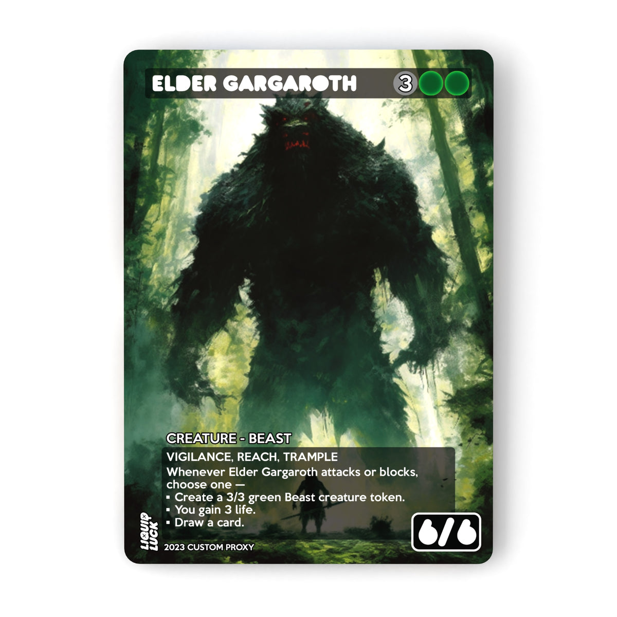 Elder Gargaroth MTG Proxy – Liquid Luck