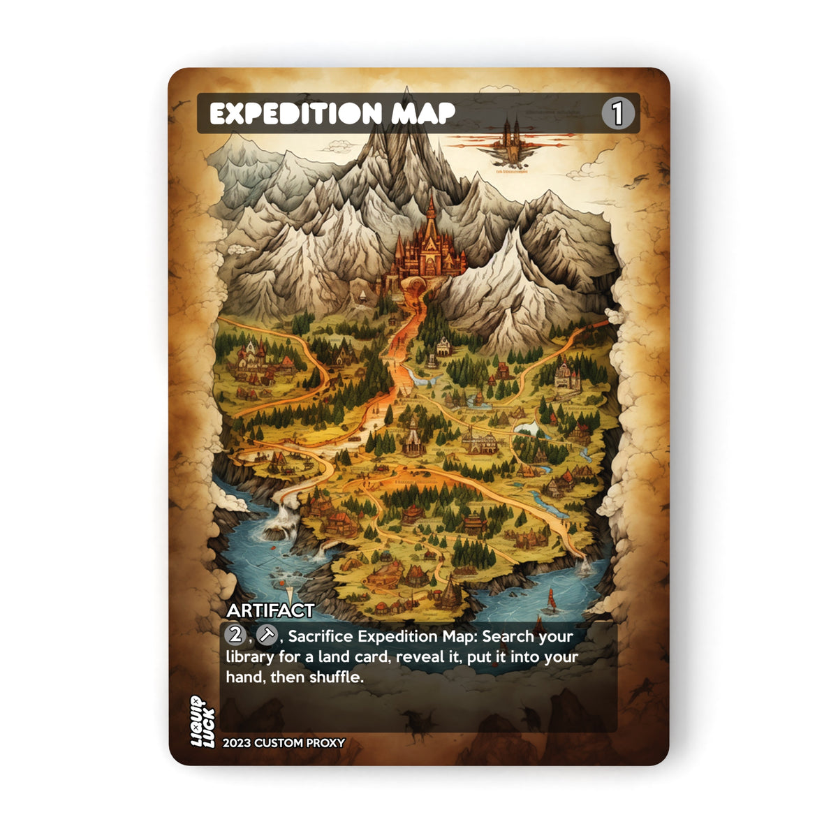 Expedition Map MTG Proxy – Liquid Luck