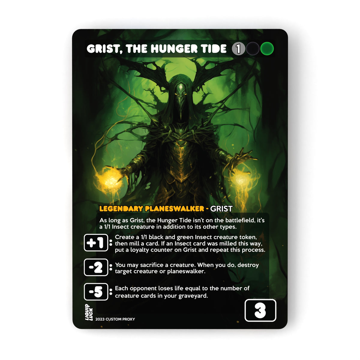 Grist, the Hunger Tide MTG Proxy – Liquid Luck