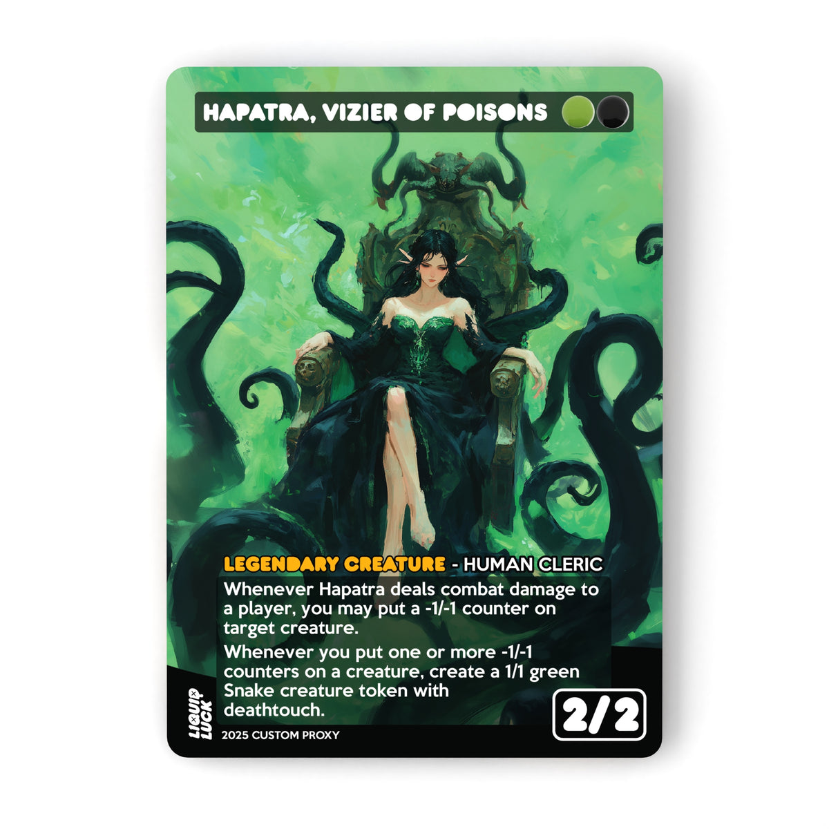 Hapatra, Vizier of Poisons MTG Proxy – Liquid Luck