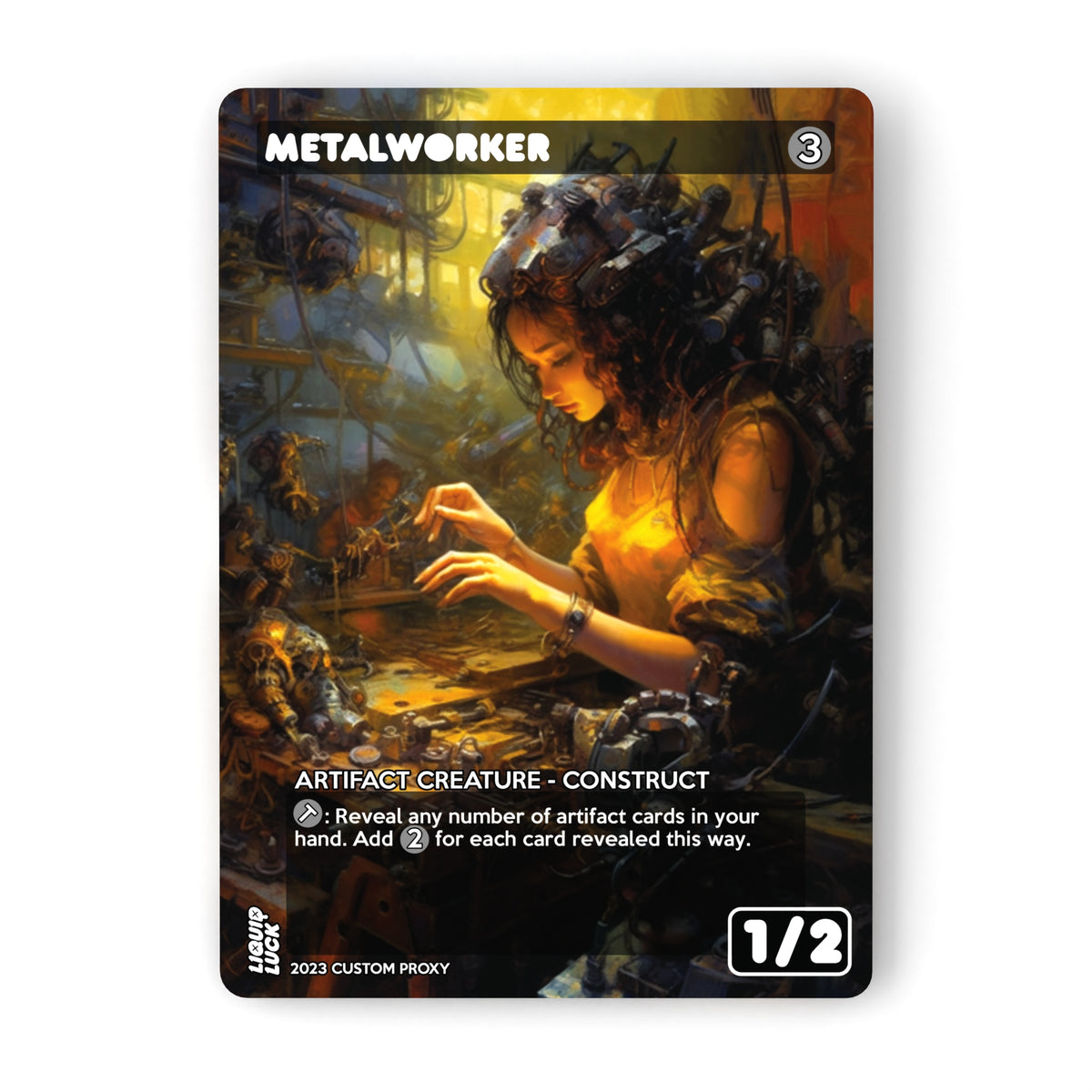 Metalworker MTG Proxy – Liquid Luck