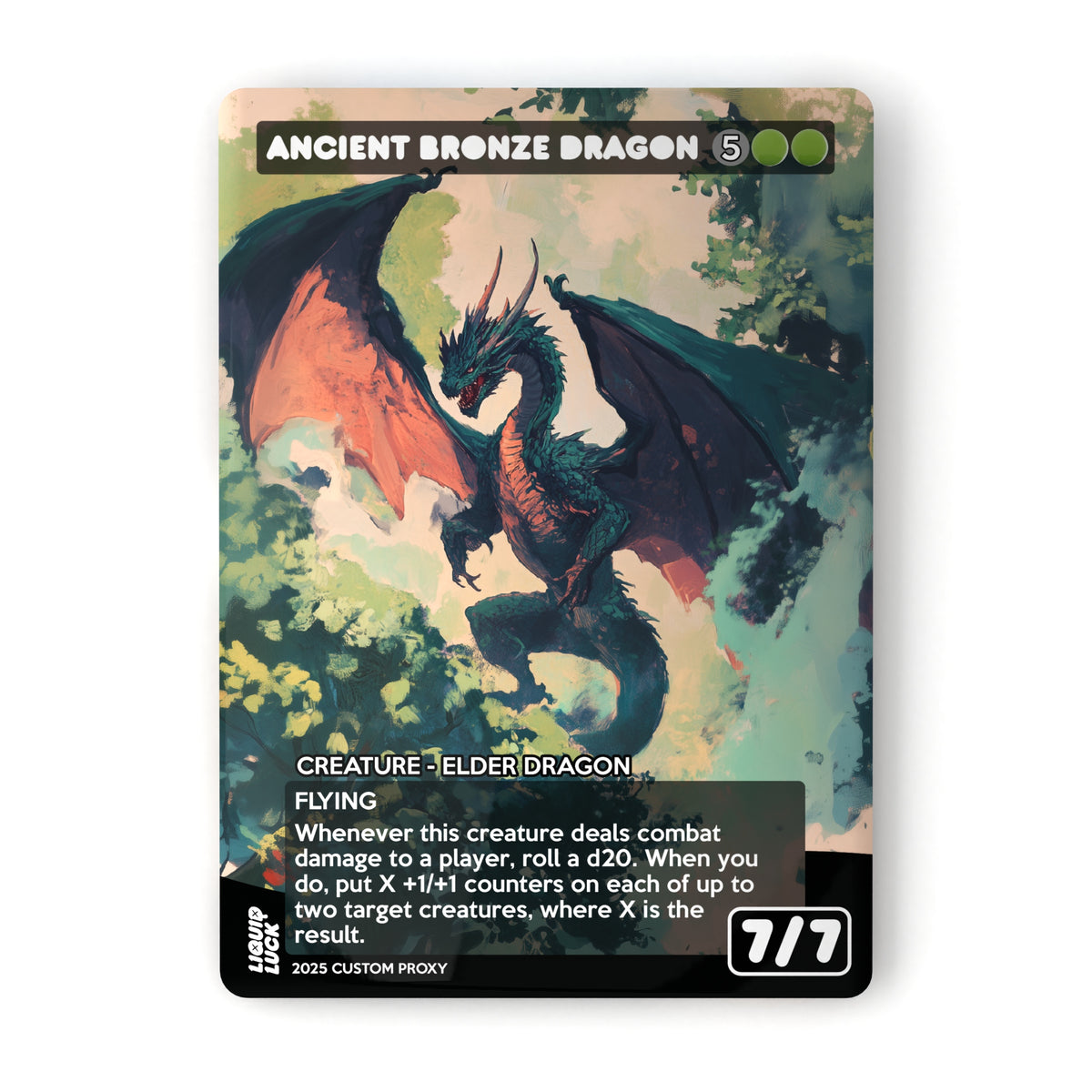 Ancient Bronze Dragon MTG Proxy – Liquid Luck