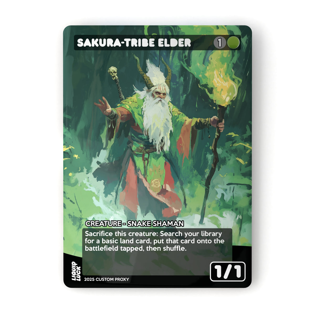 Sakura-Tribe Elder MTG Proxy – Liquid Luck