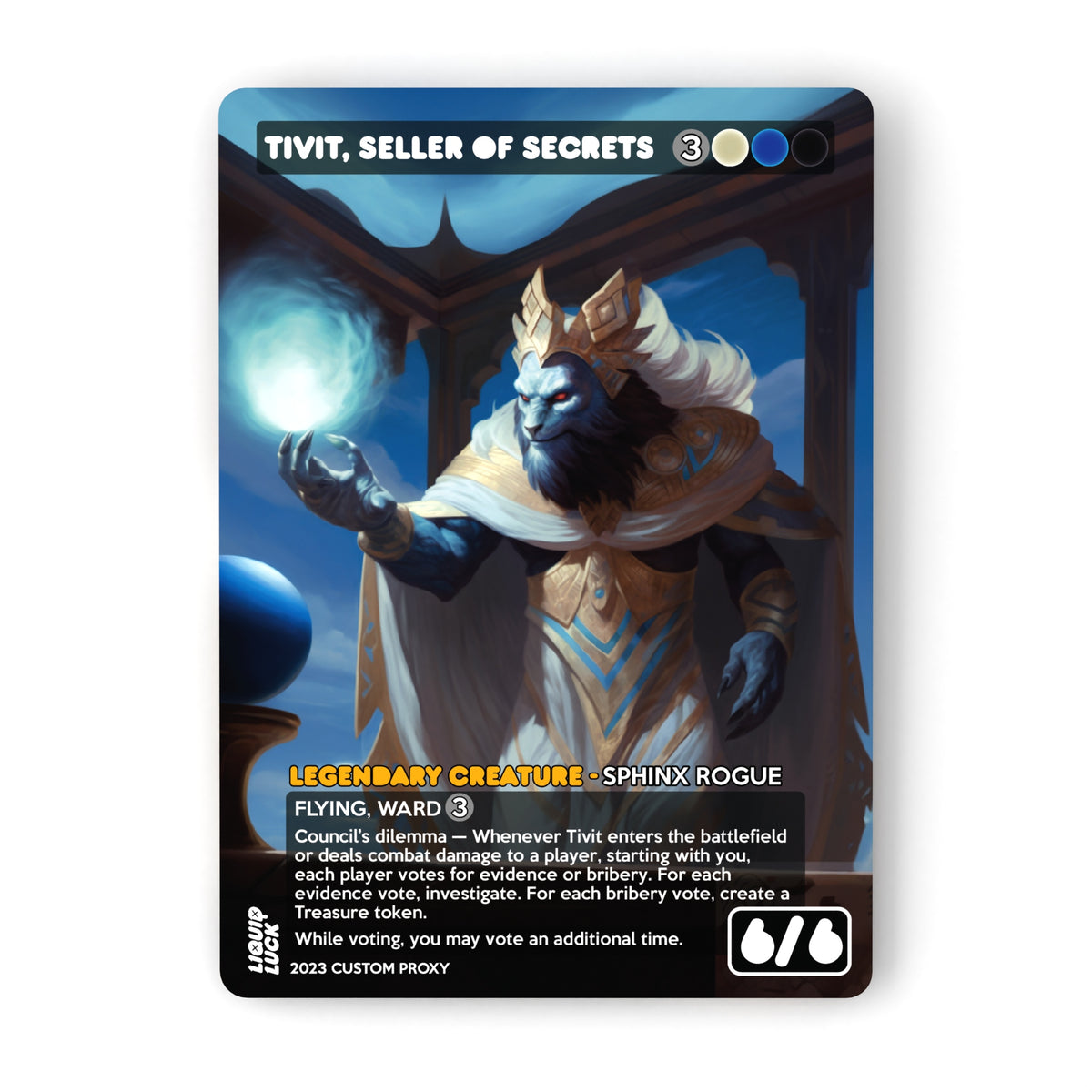Tivit, Seller of Secrets MTG Proxy – Liquid Luck